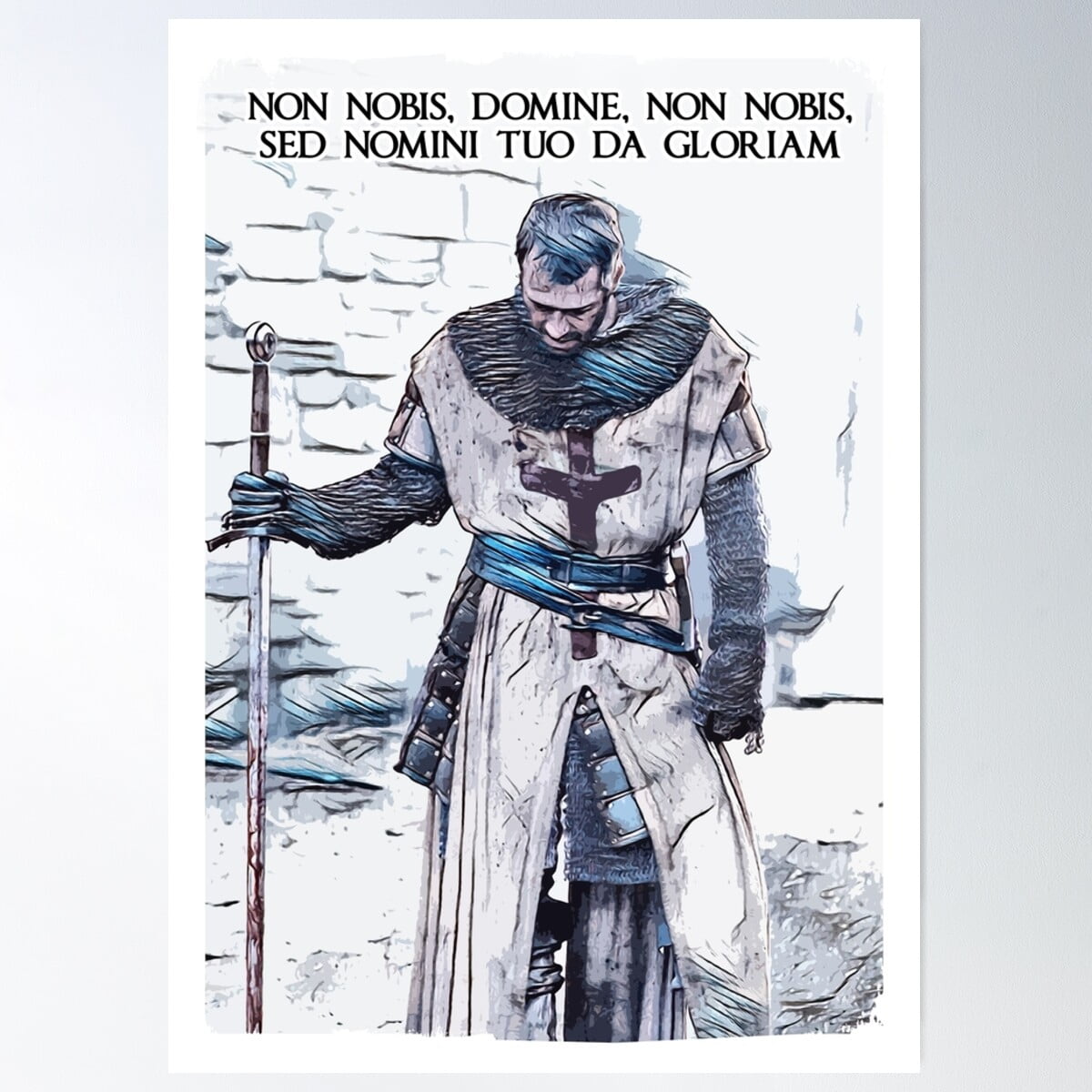 Knights Templar Motto / The Crusader / Abstract Captivating Portrait ...