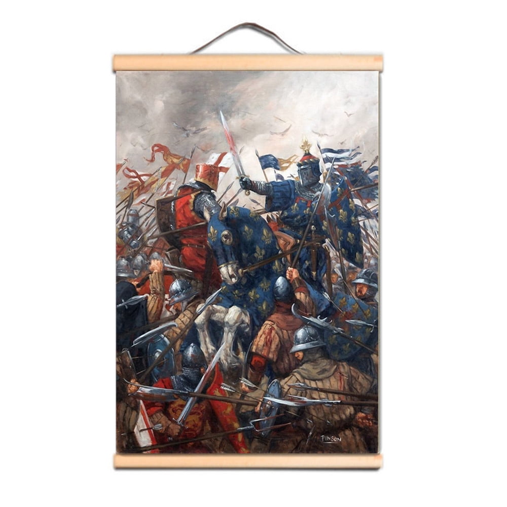 Knights Templar Poster Wall Charm - Vintage Medieval Crusader Warrior ...