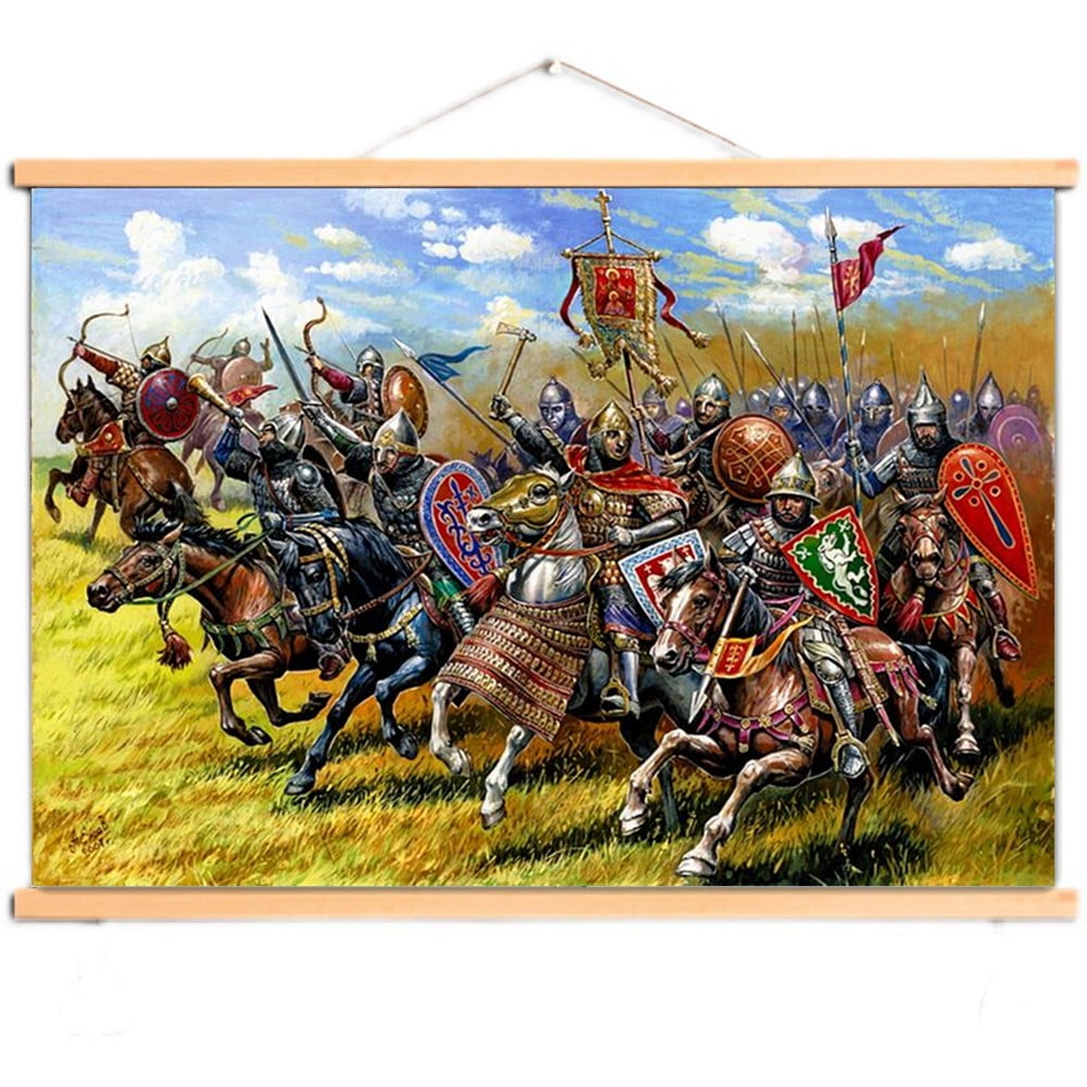 Knights Templar Poster Wall Charm - Vintage Medieval Crusader Warrior ...