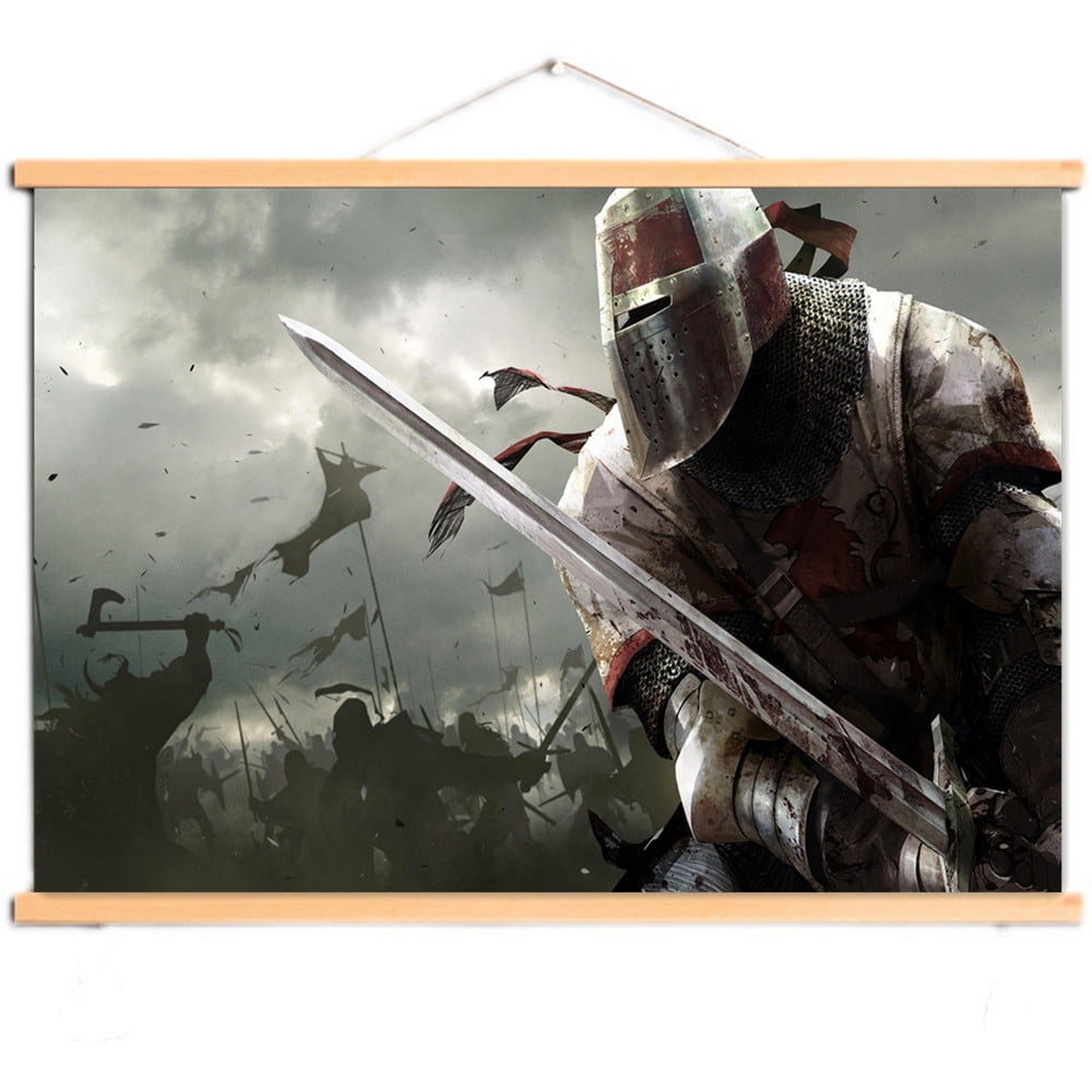 Knights Templar Wall Art Poster Wall Hanging Flag Medieval Crusader ...