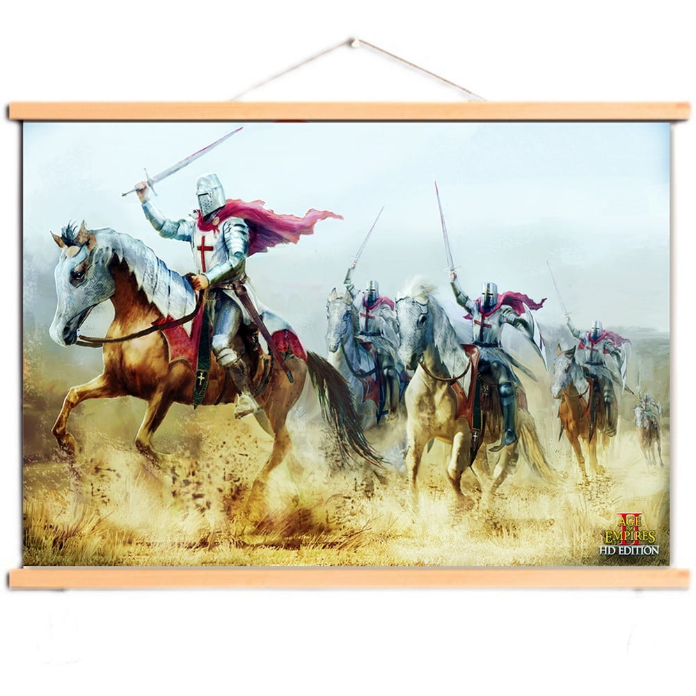 Knights Templar Wall Hanging Banner Vintage Canvas Painting Wall Chart ...