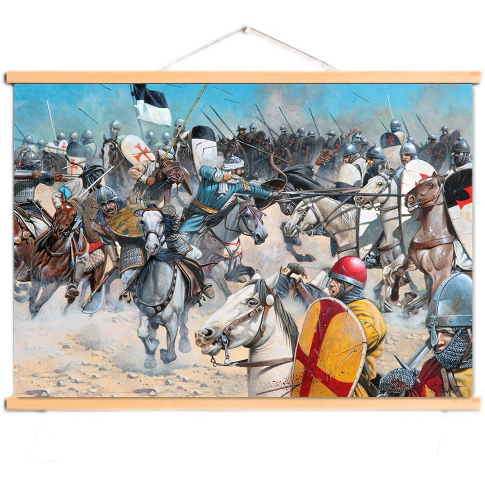 Knights Templar Wall Hanging Flag Banner Vintage Room Office Wall ...