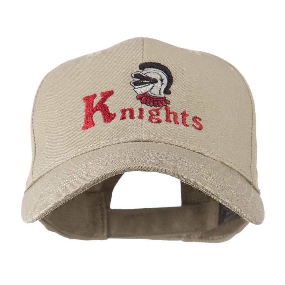 Knights Text and Mascot Embroidered Cap - Khaki OSFM - Walmart.com