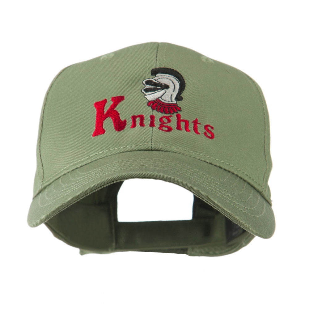Knights Text and Mascot Embroidered Cap - Olive OSFM - Walmart.com