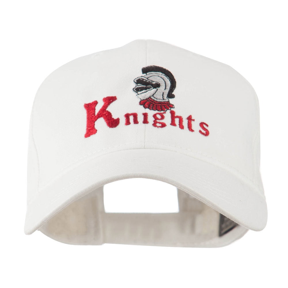 Knights Text and Mascot Embroidered Cap - White OSFM - Walmart.com