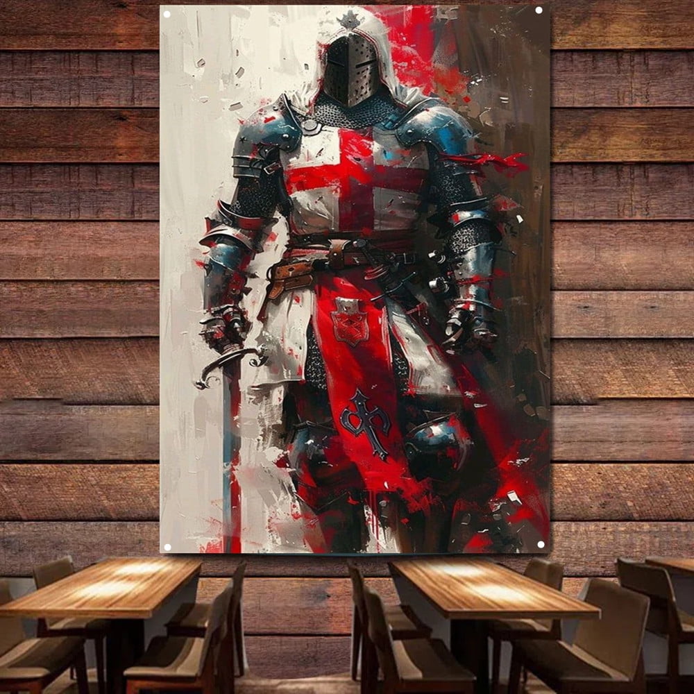 Knights of templar Wall Art Posters Canvas Painting Armor Warrior ...