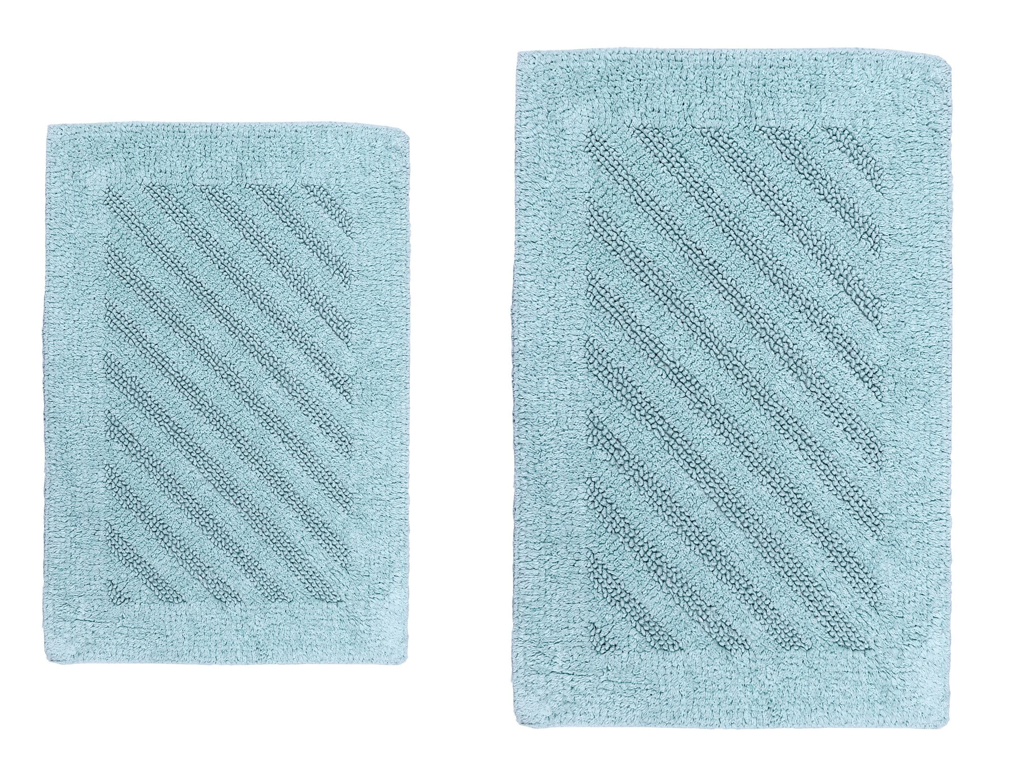 Knightsbridge Shooting Star 220 GSF Reversible Bath Rug Set - 2- Piece ...