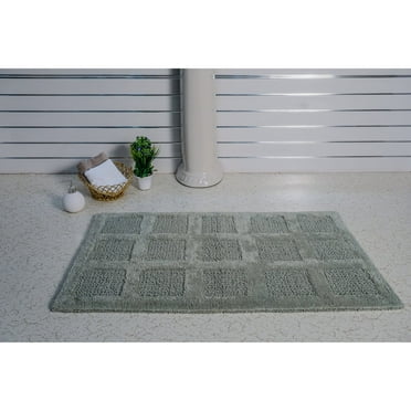 Knightsbridge Square Honeycomb 100% Cotton Reversible Bath Rug 17 X 24 ...