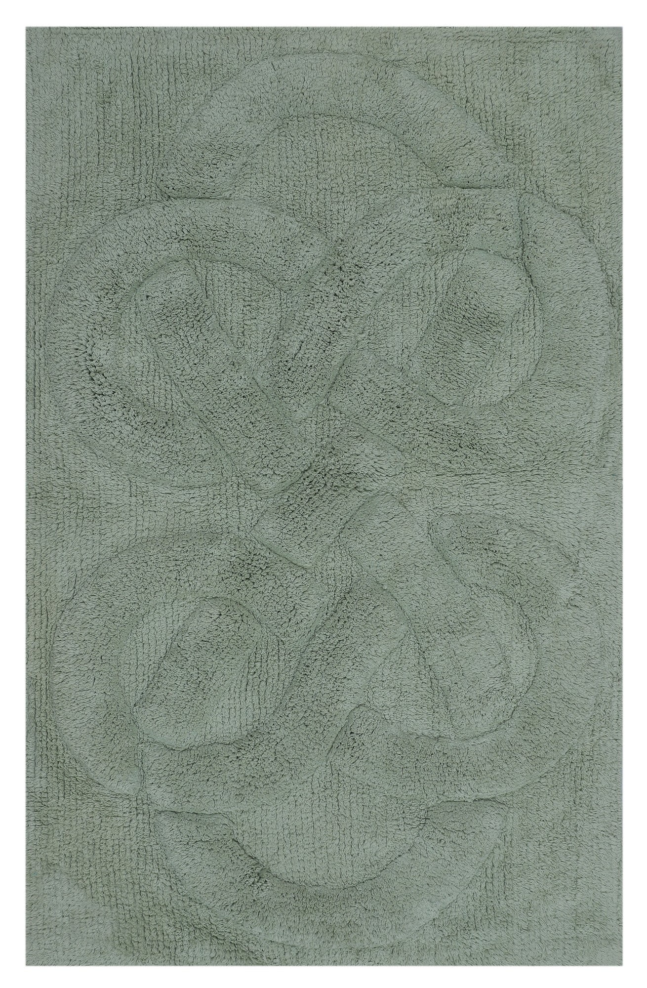 Knightsbridge Tuft Twisted 220 GSF Non Skid Back Bath Rug 17 x 24 ...