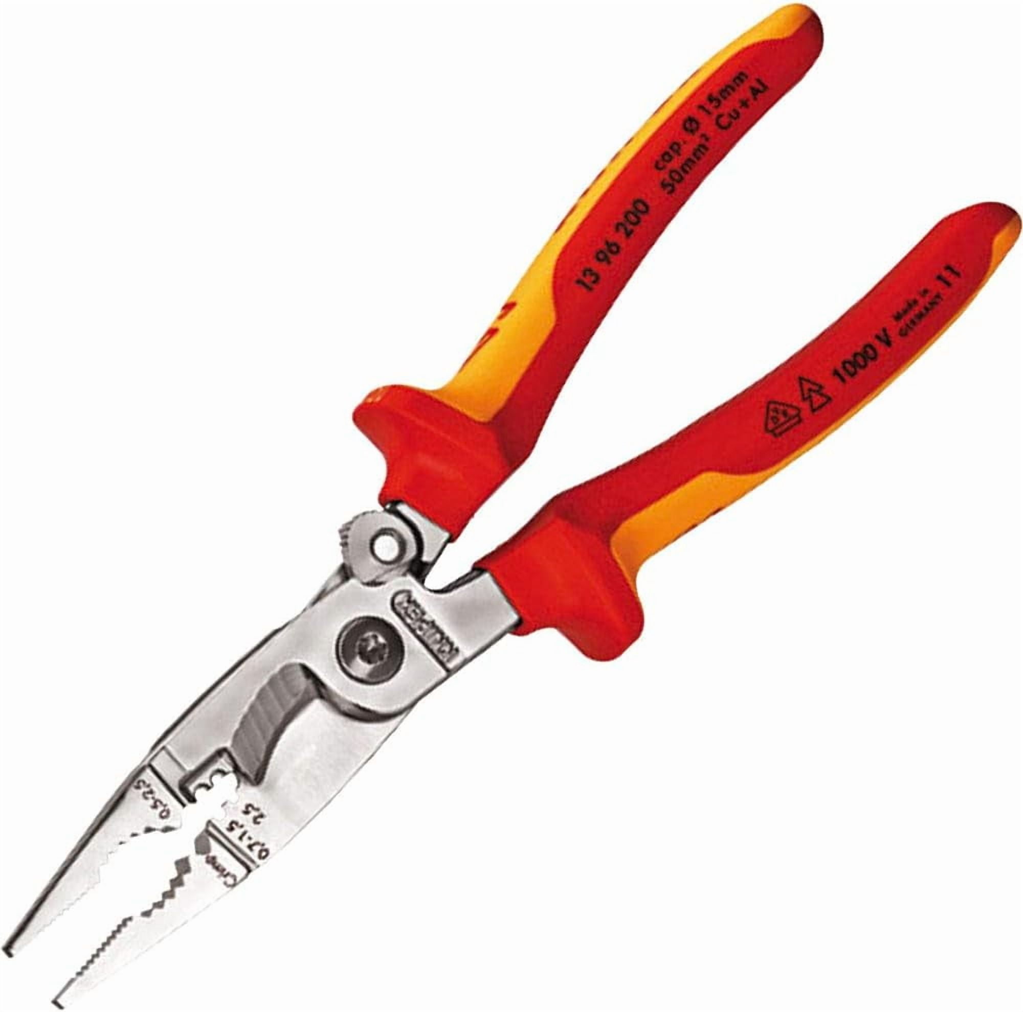 Knipex 13 96 200 Pliers for Electrical Installation VDE-tested with ...