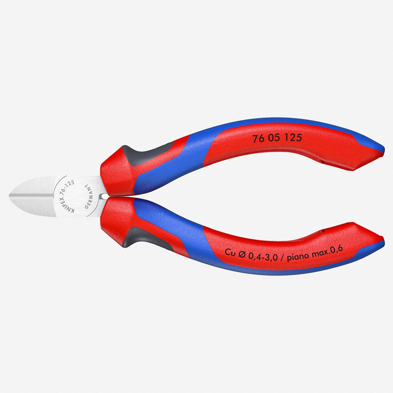 Knipex 5" Diagonal Cutters for electromechanics - Chrome w/ MultiGrip ...