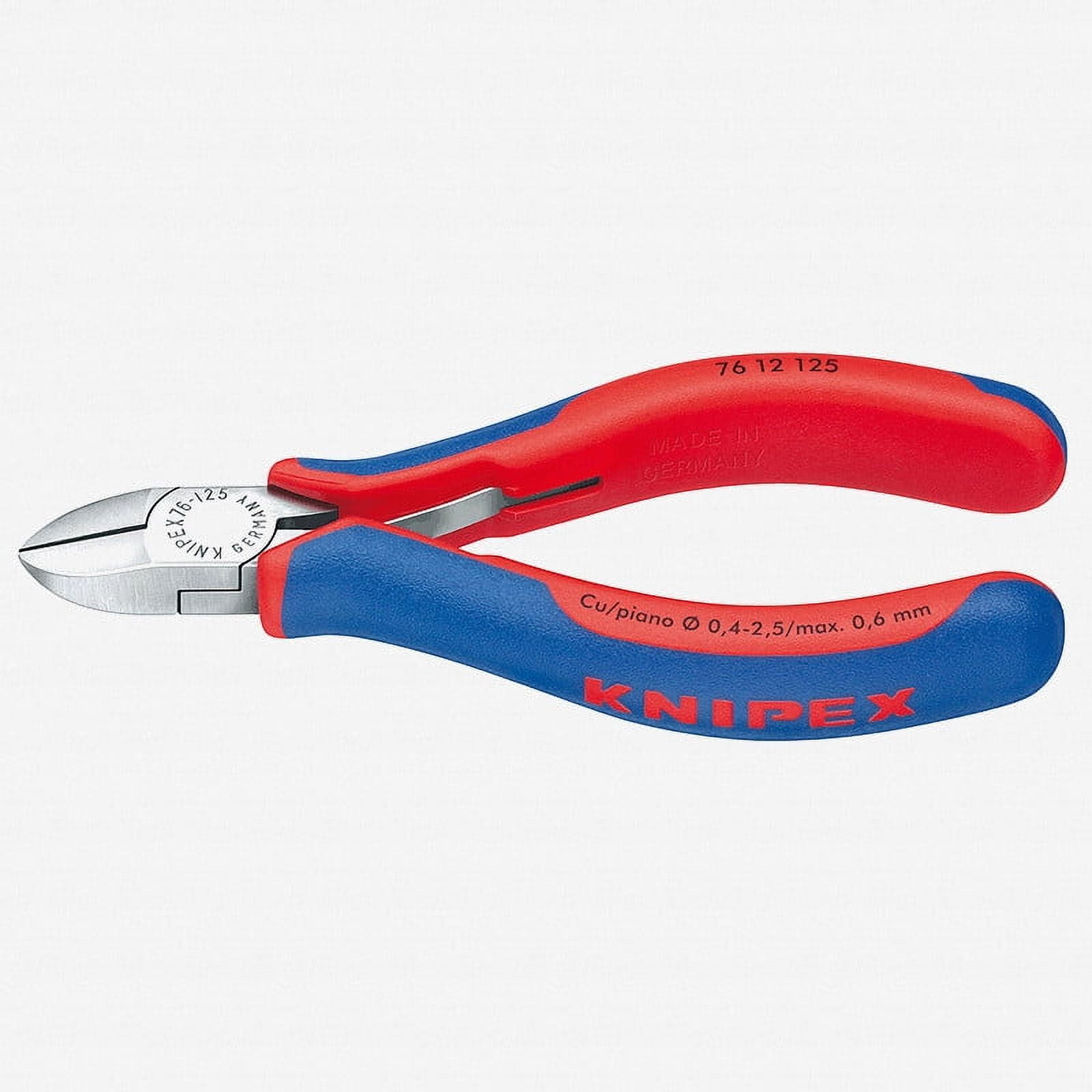 Knipex 5" Diagonal Cutters for electromechanics w/ Spring - MultiGrip ...