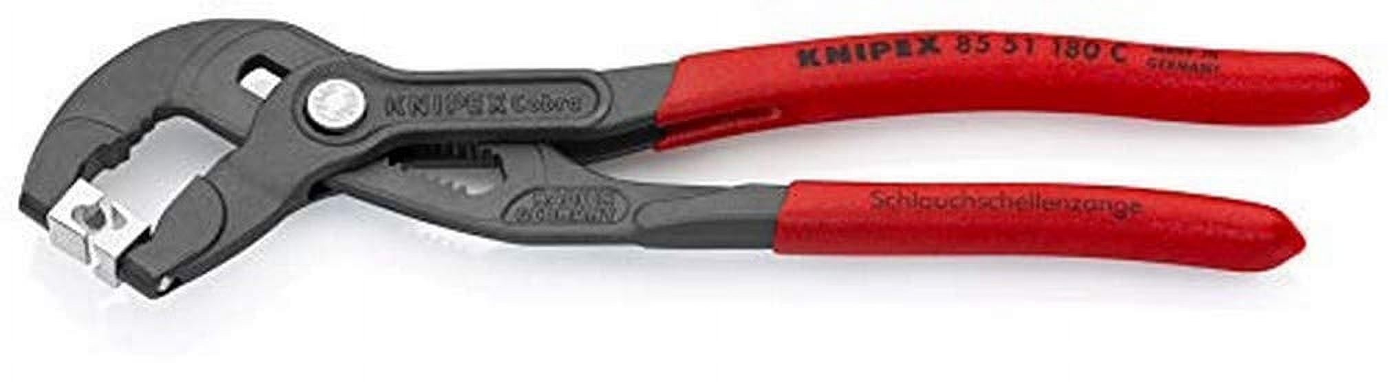 Knipex 7.25" Cobra Hose Clamp Pliers for Click Clamps - Plastic Grip ...
