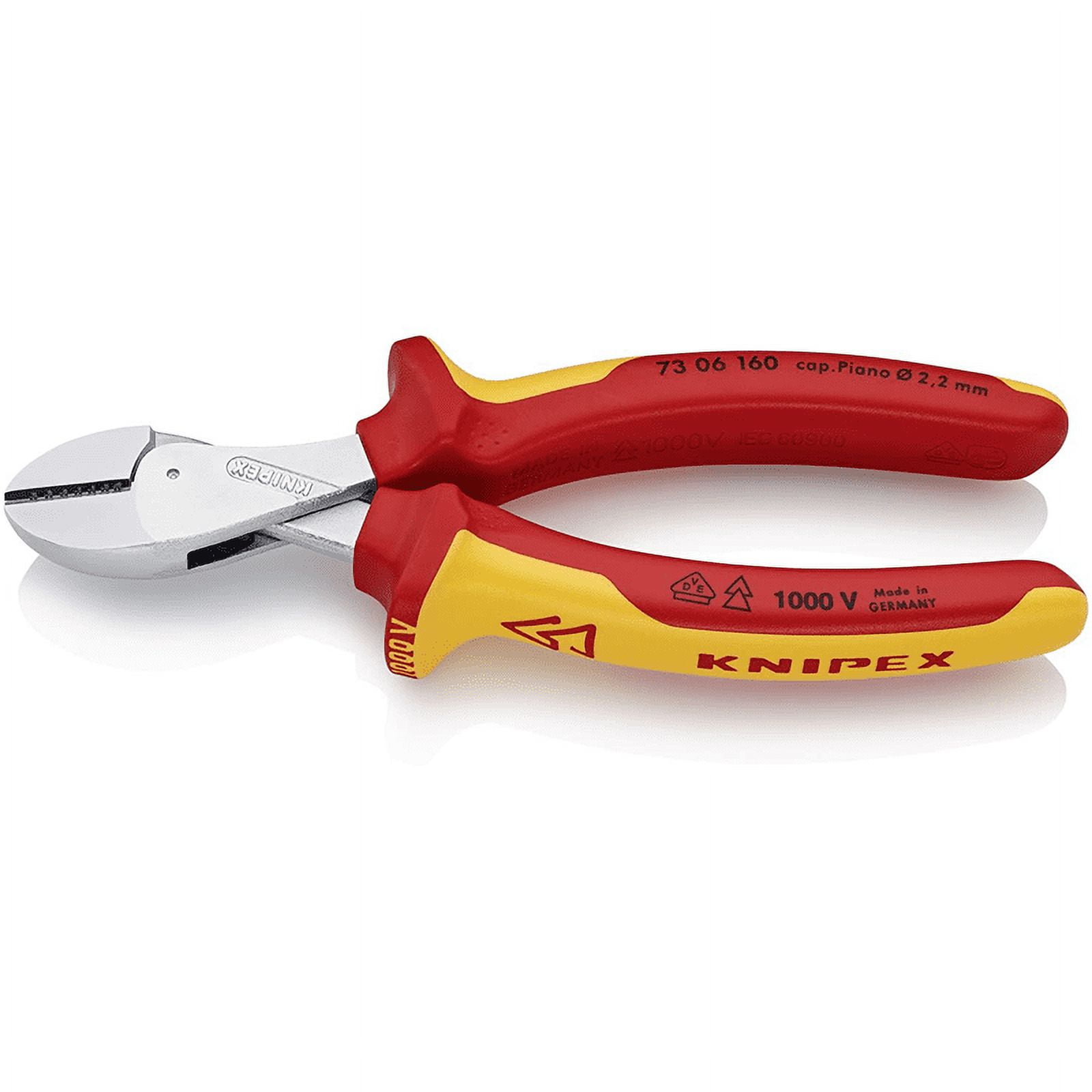 Knipex 73 06 160 "X-Cut" Insulated Compact Diagonal Cutter, 160 mm ...