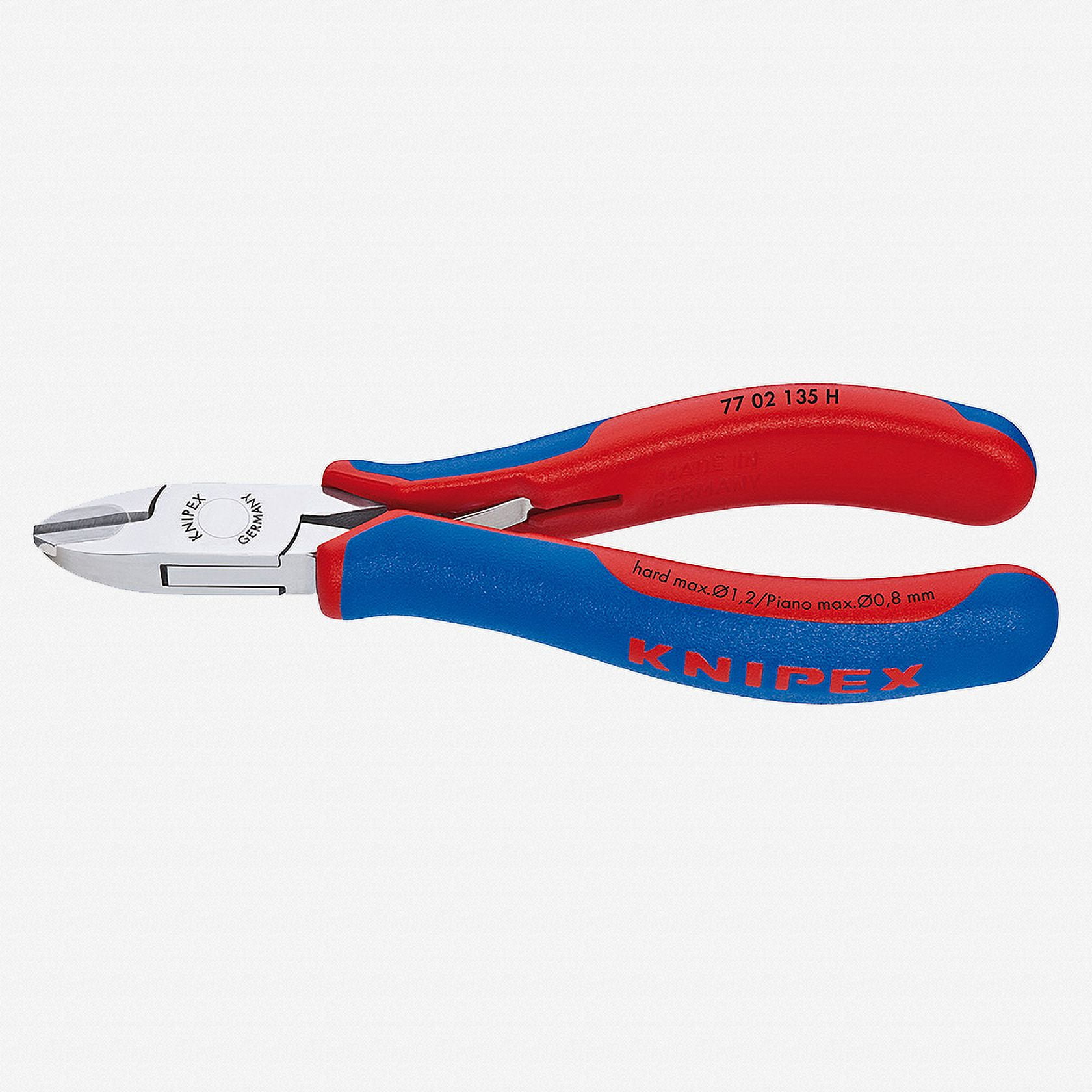 Knipex 77-02-135-H 5.3" Electronics Diagonal Cutters Carbide Metal ...