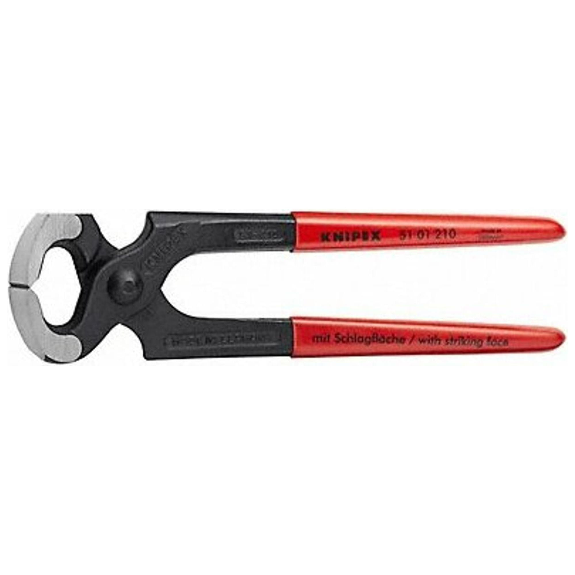 Knipex 8.3" Hammerhead Style Carpenters' Pincers - Plastic Grip ...