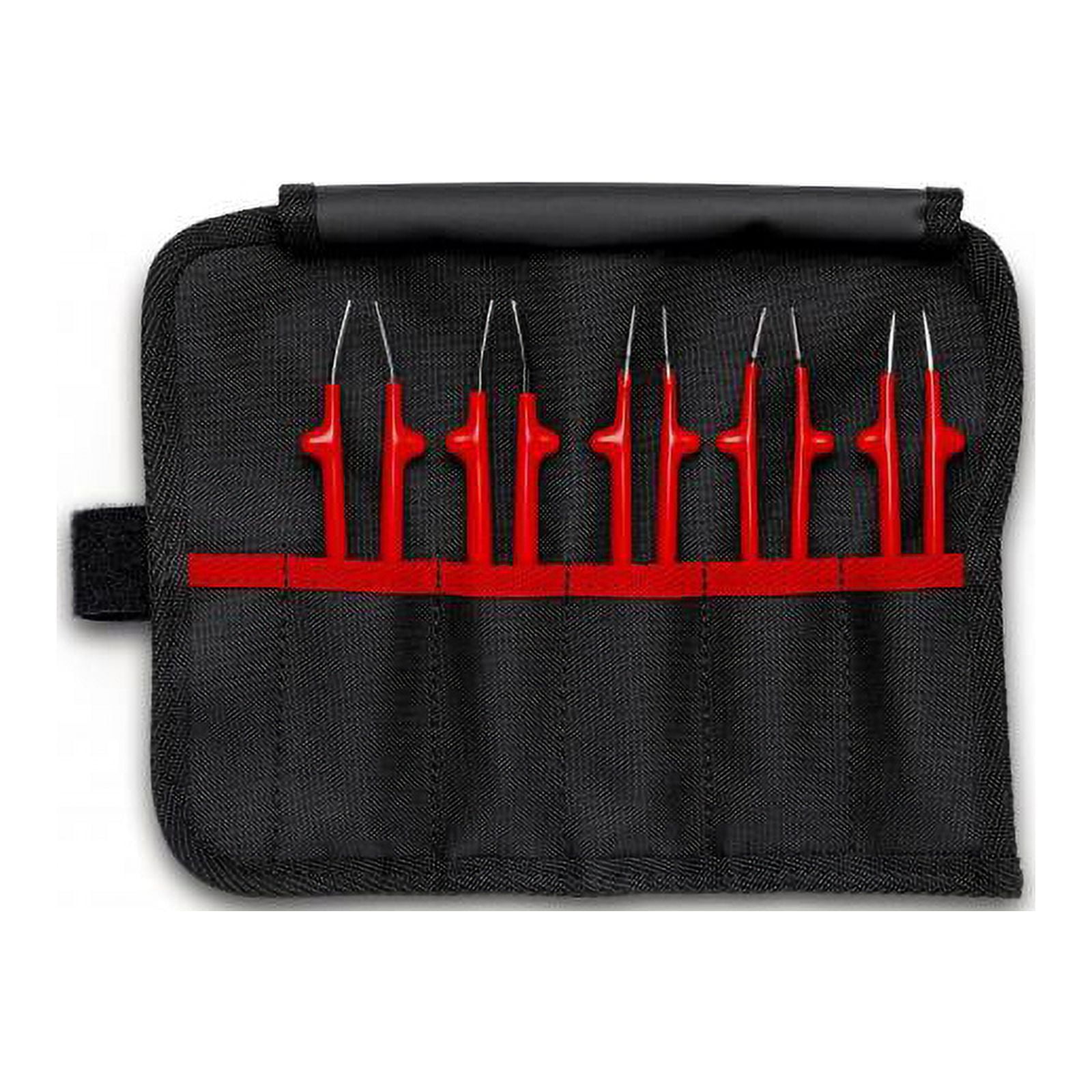 Knipex Insulated Stainless Steel Tweezers Set in Tool Roll, 5 Pieces - Walmart.com