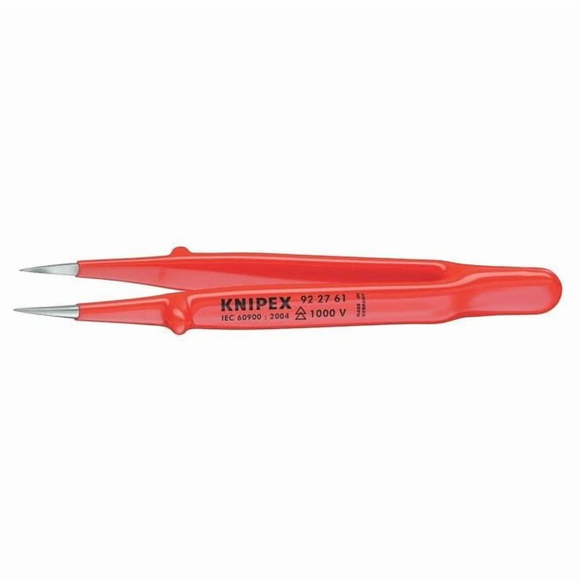 Knipex Precision Tweezers,SS,Straight,4 59/64"L 92 27 61 - Walmart.com