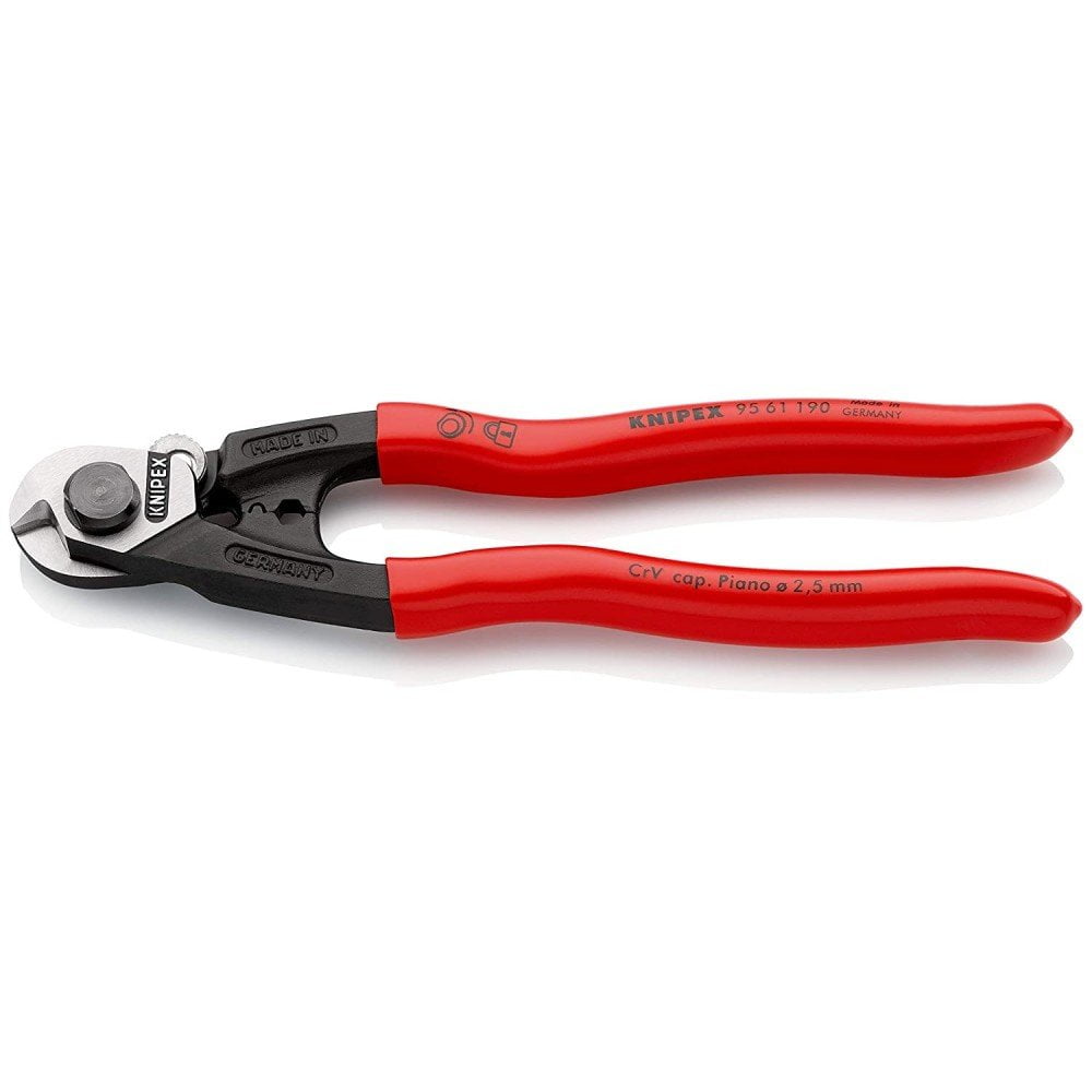 Knipex Tools 95 61 190 SBA Wire Rope Cutters 7.5 in. OAL - Walmart.com