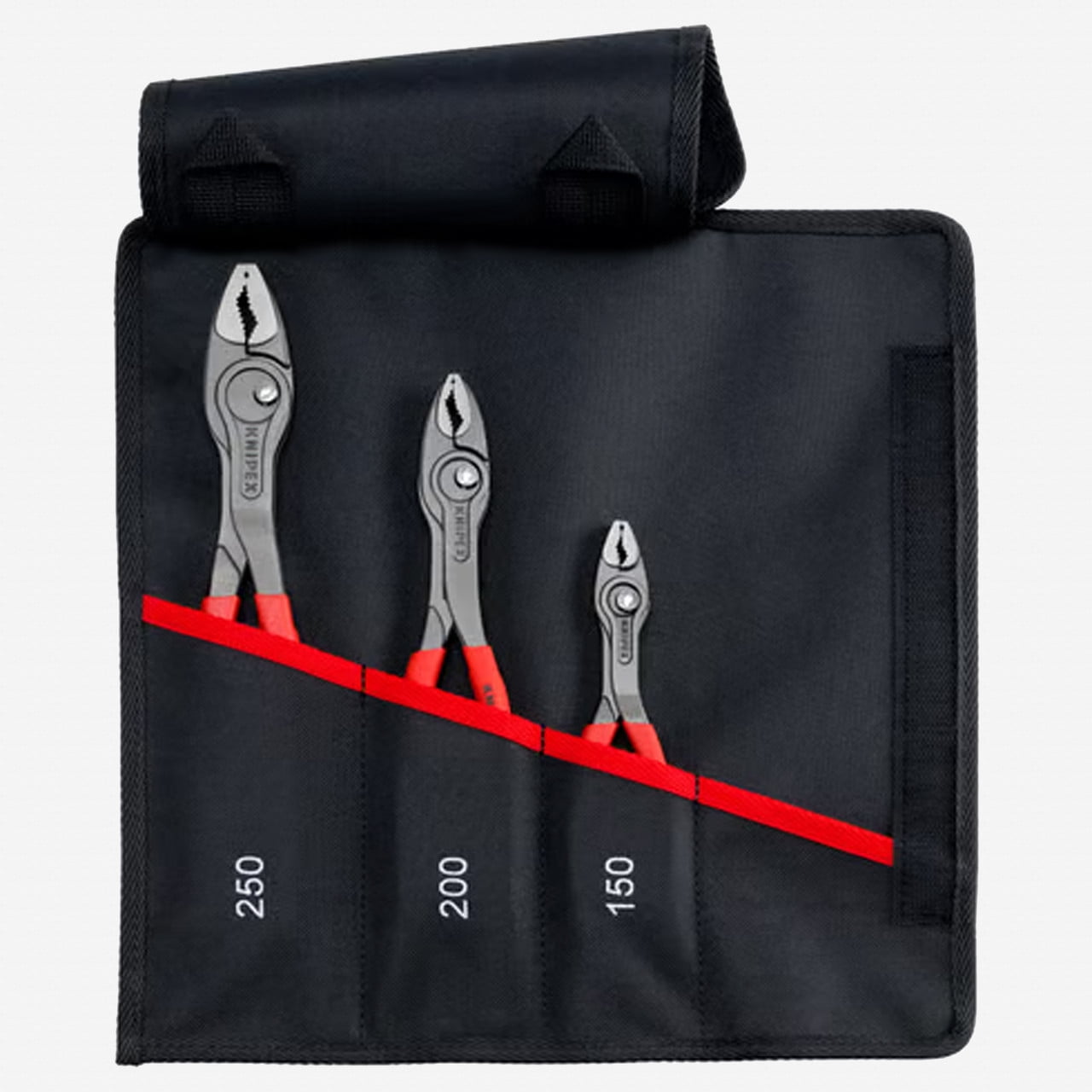 Knipex TwinGrip Slip Joint Pliers Set in Tool Roll, 3 Pieces - Walmart.com