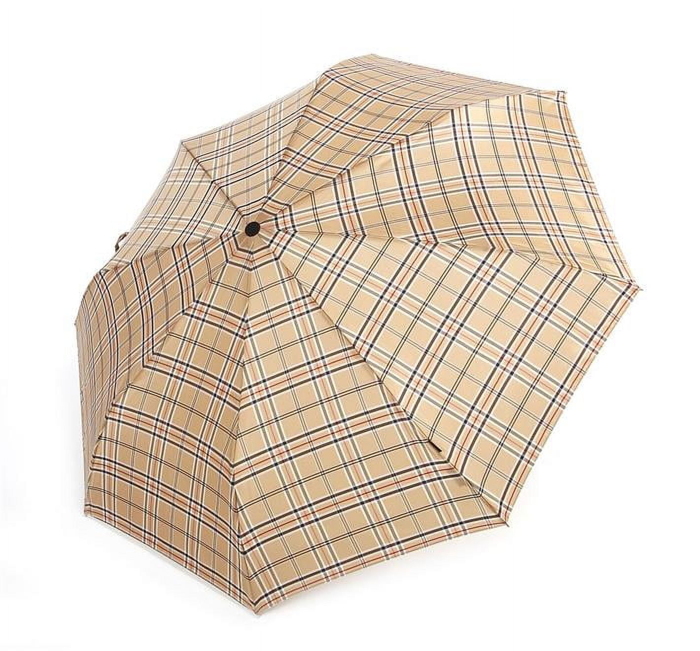 Knirps T2 Duomatic Auto Open/Close Umbrella (Check Tan) - Walmart.com