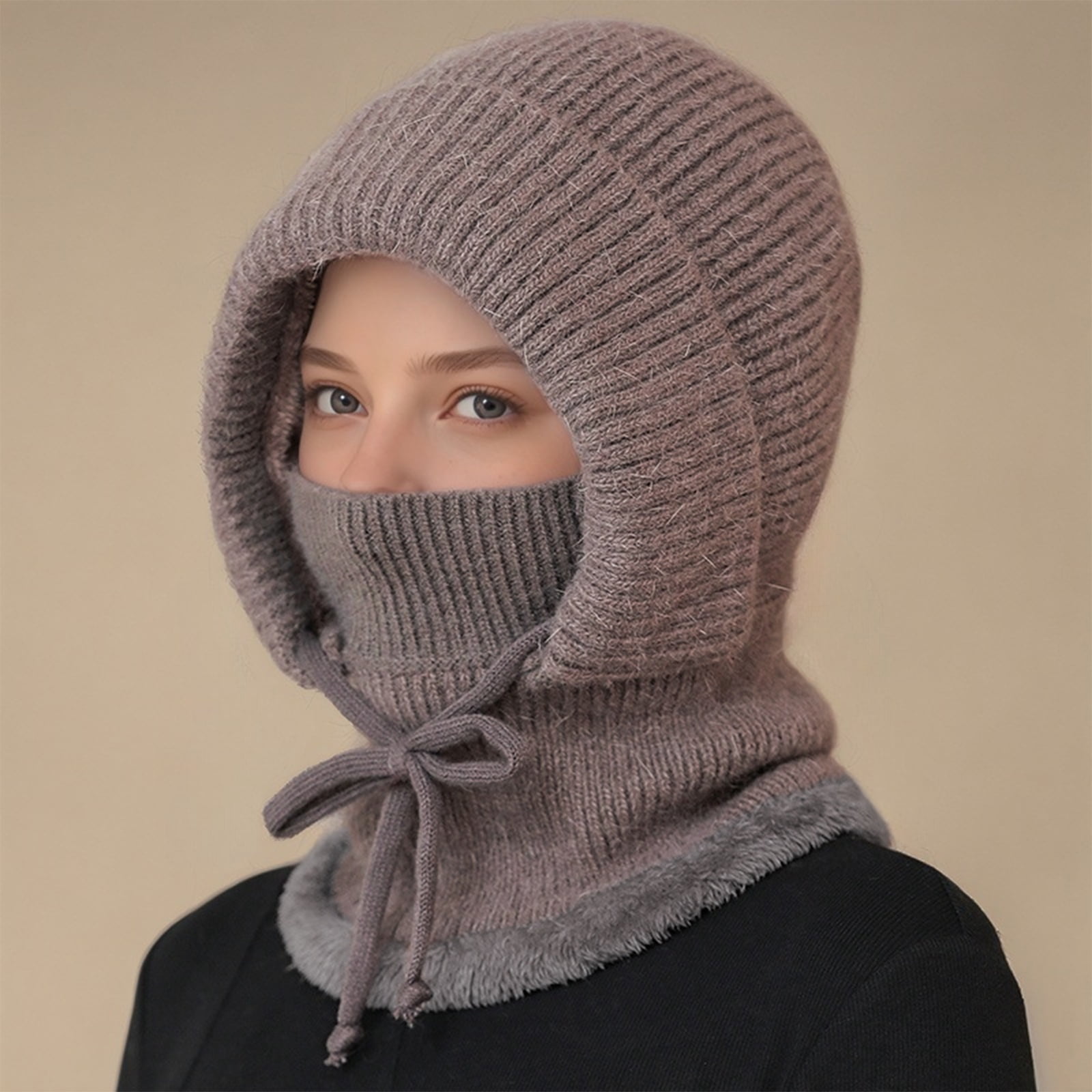 Knit Balaclava Women Winter Hats for Women Winter Face Mask Ski Mask ...
