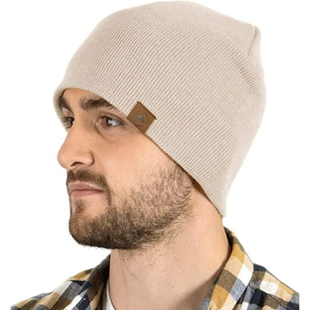 Knit Beanie Winter Hats for Men and Women - Toboggan Cap for Cold ...