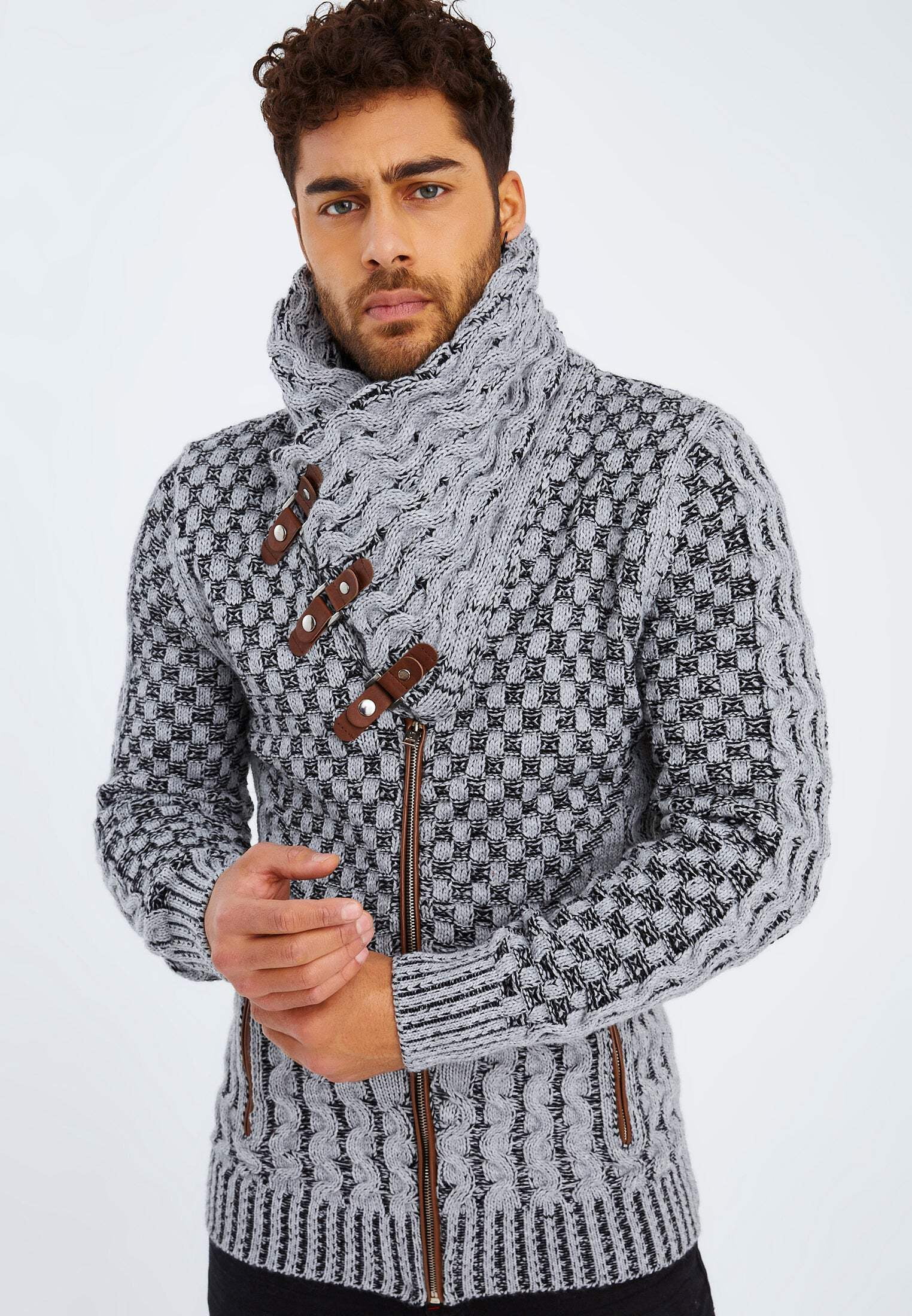 Knit Cardigan With Shawl Collar - Walmart.com