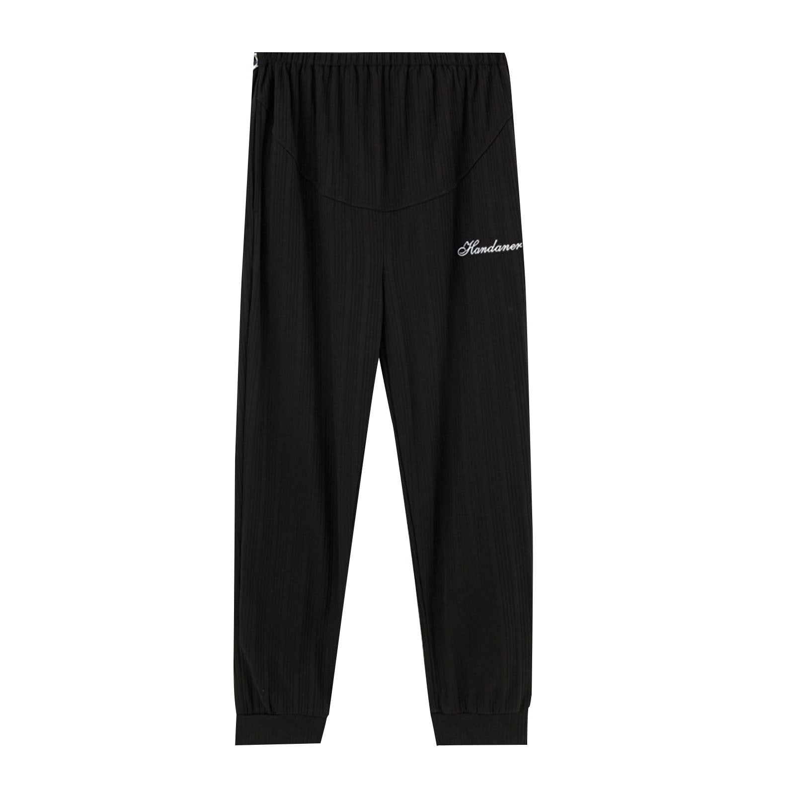 Knit Cotton Track Pants for Women Loose Sweatpants Gym Sport Athletic ...