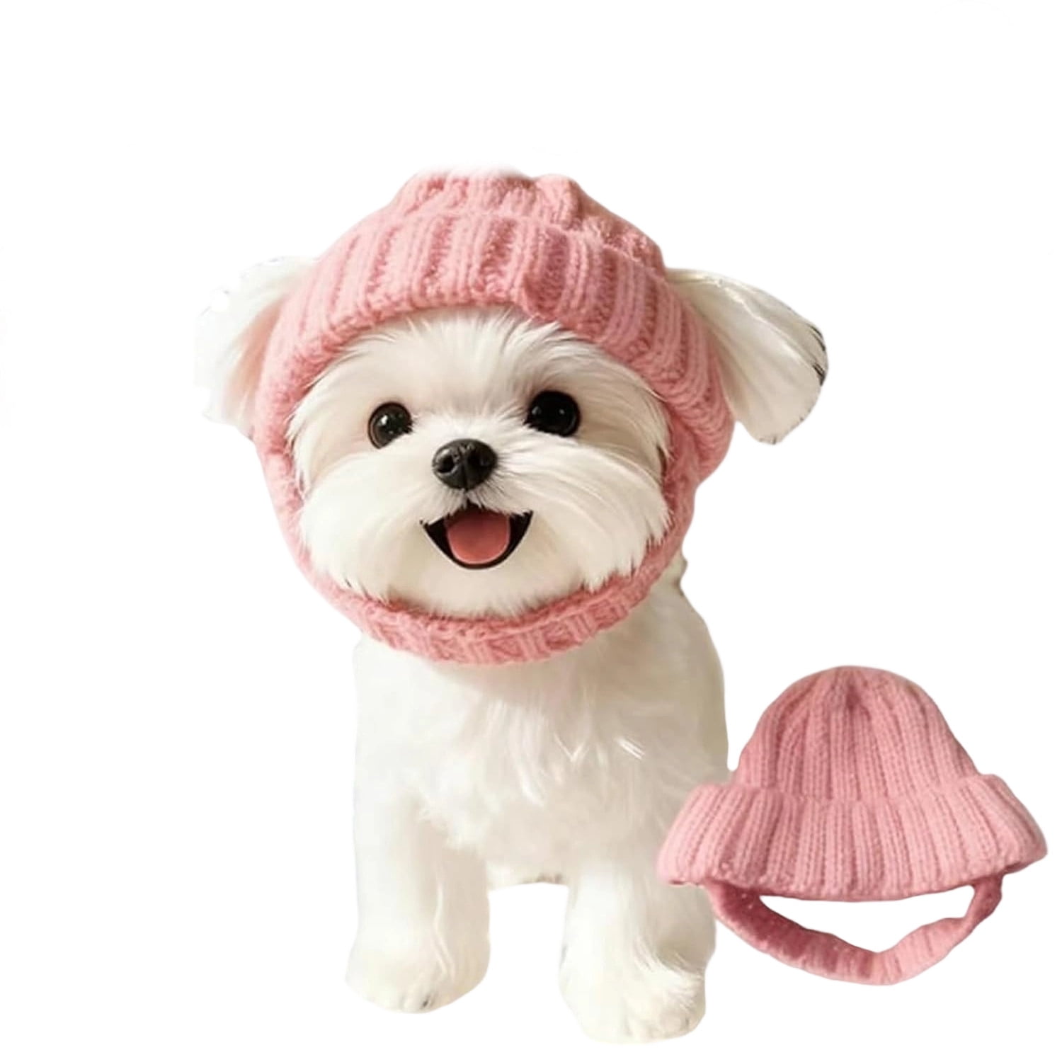 Knit Dog Winter Hat with Ear Flaps Festive Christmas Dog Hat Small ...