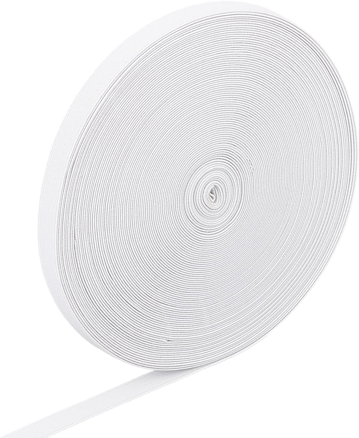 Knit Elastic Band 30 Yards/27m 0.6 Inch/15mm (White) High Elasticity ...