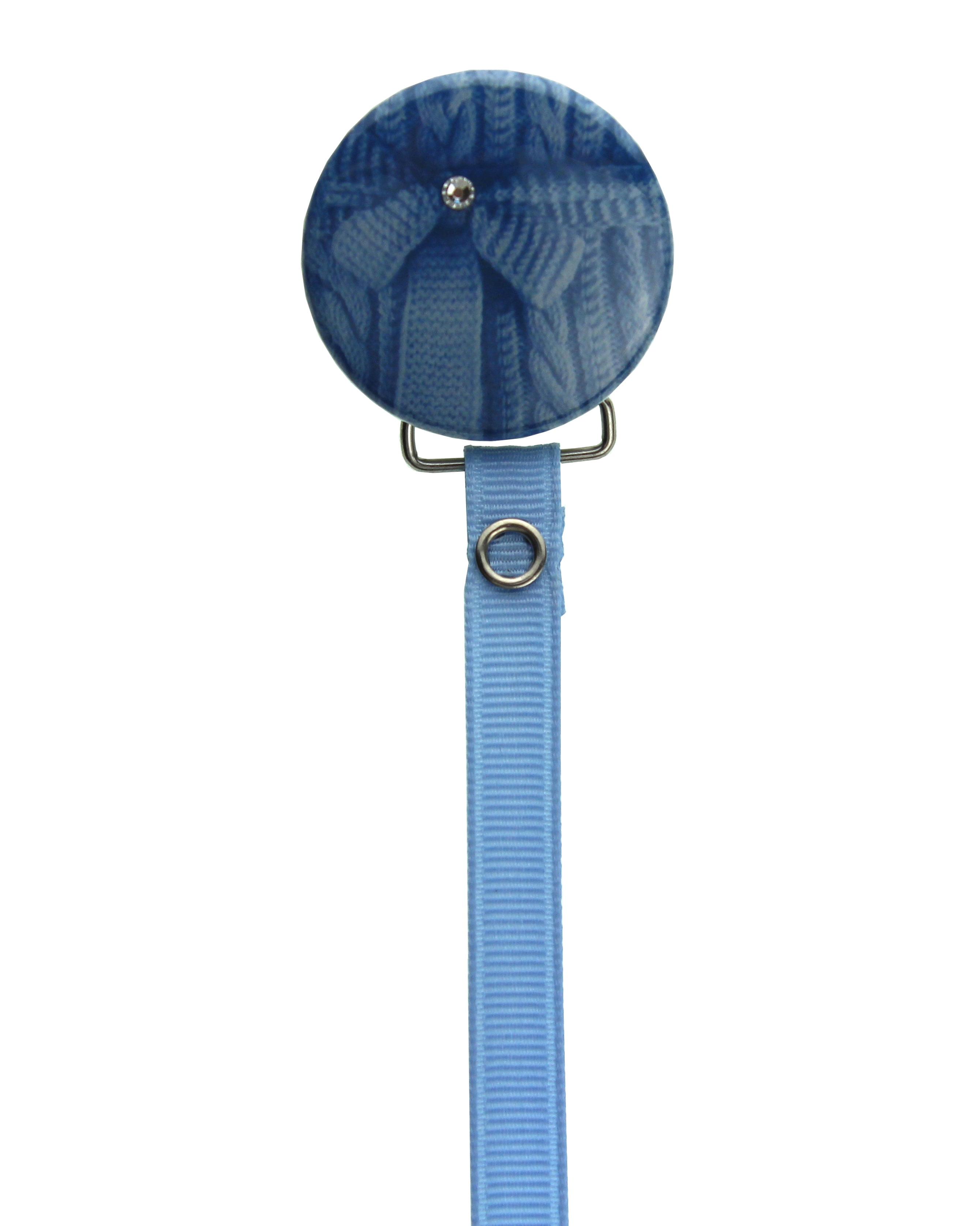 Knit Pacifier Clip with Matching Ribbon - Walmart.com
