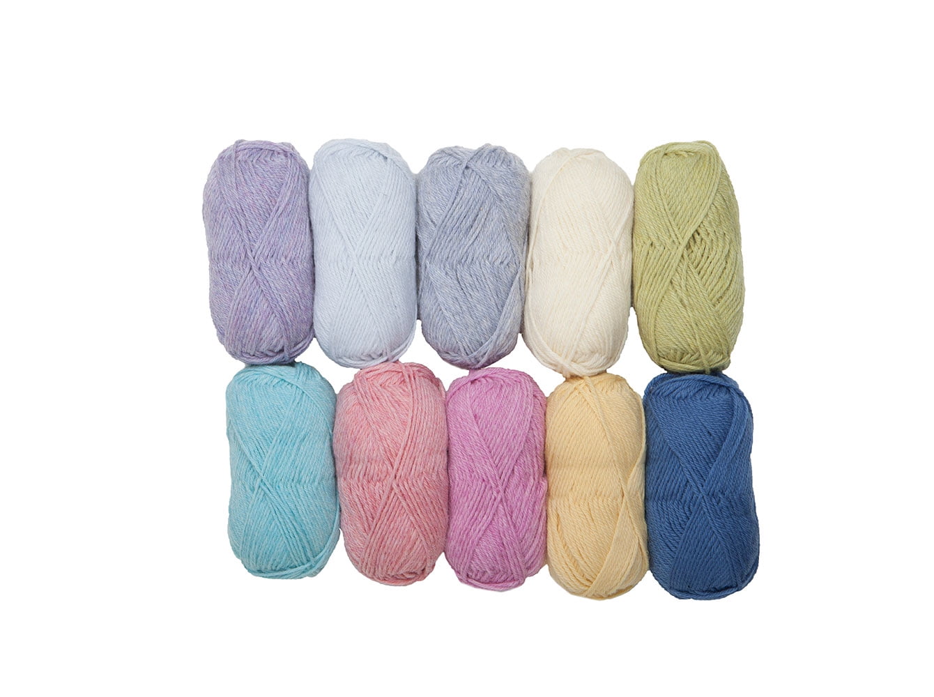Knit Picks Wool of the Andes Soft Pastel Worsted Wool Yarn Variety Pack ...