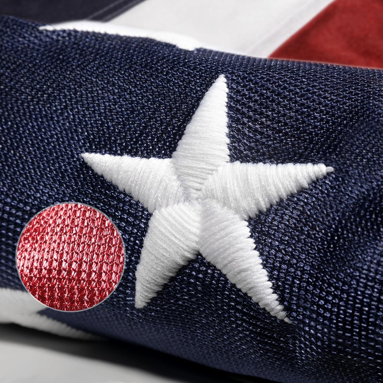 Knit Polyester American Flag 3x5 FT Outdoor Heavy Duty TearProof Series ...