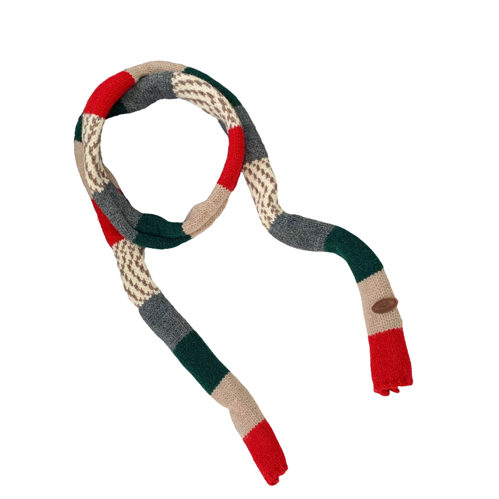 Knit Scarf for Women Long Skinny Belt Necktie Neck Scarf Girls Photo ...