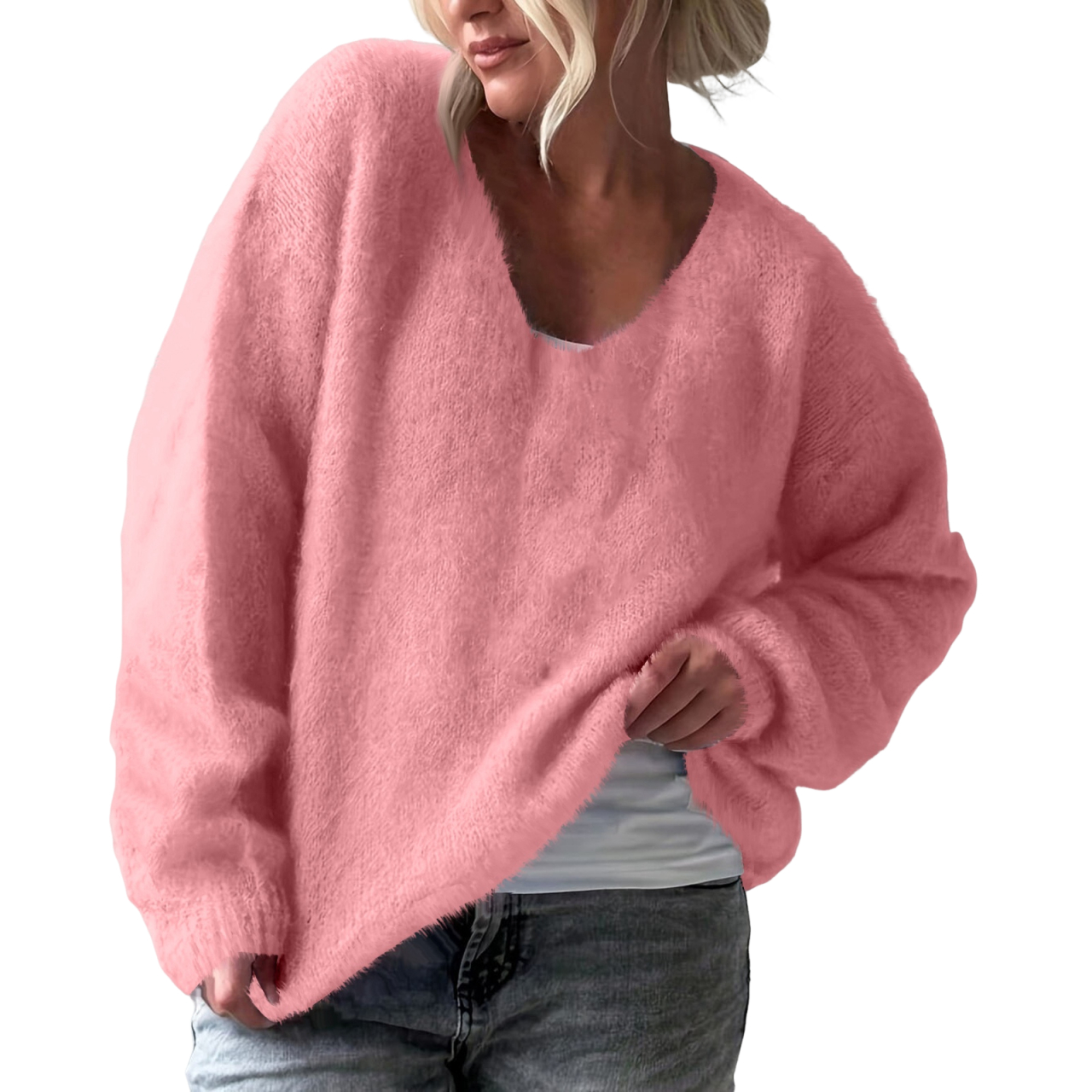 Knit Sweater for Women - Chunky Fall Pullover, Fashion Streetwear ...