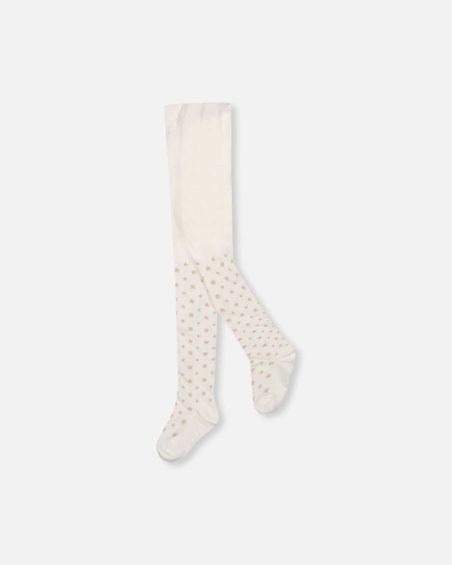 Knit Tights Off-White With Golden Star Pattern - Walmart.com
