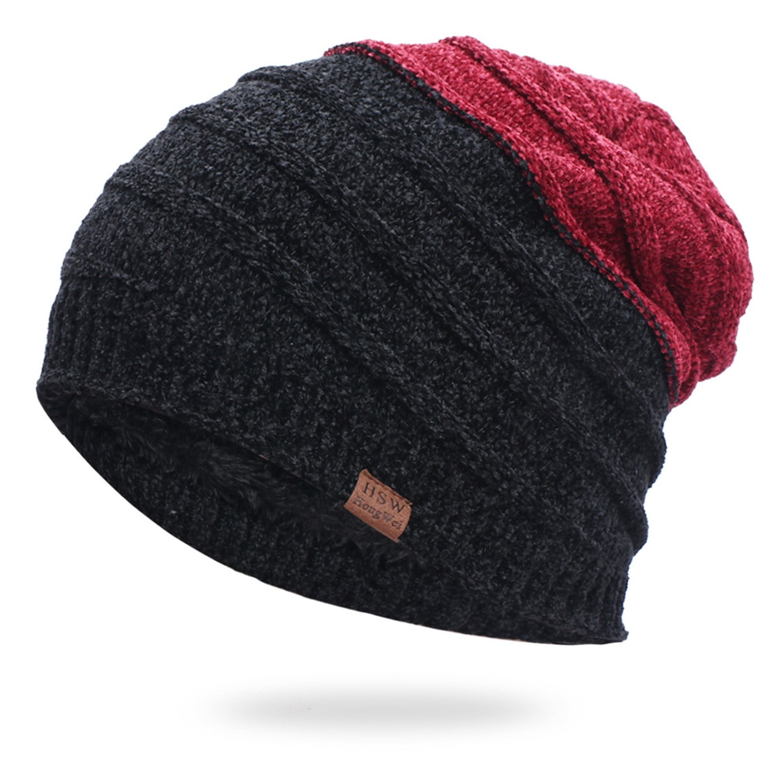 Knit Warm Thick Lined Hat Mens Winter Unisex Low Pro Mining Hard Hat ...