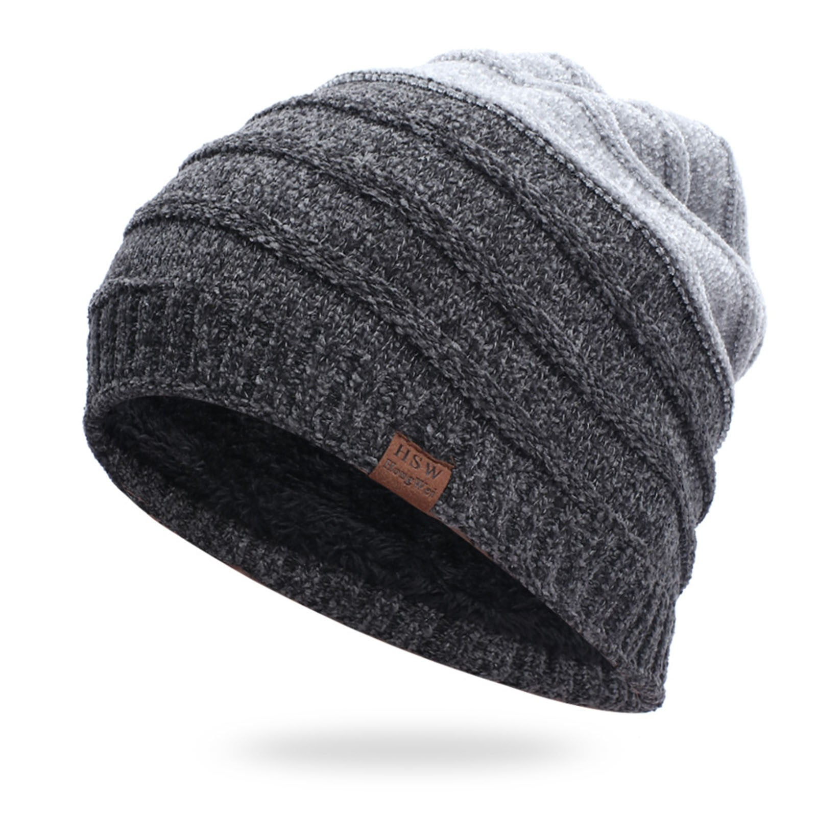 Knit Warm Thick Lined Hat Mens Winter Unisex Low Pro Mining Hard Hat ...