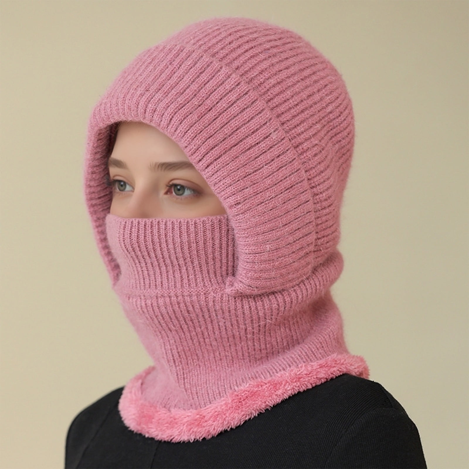 Knit Women Winter Hats for Women Winter Face Mask Ski Mask for Men and ...