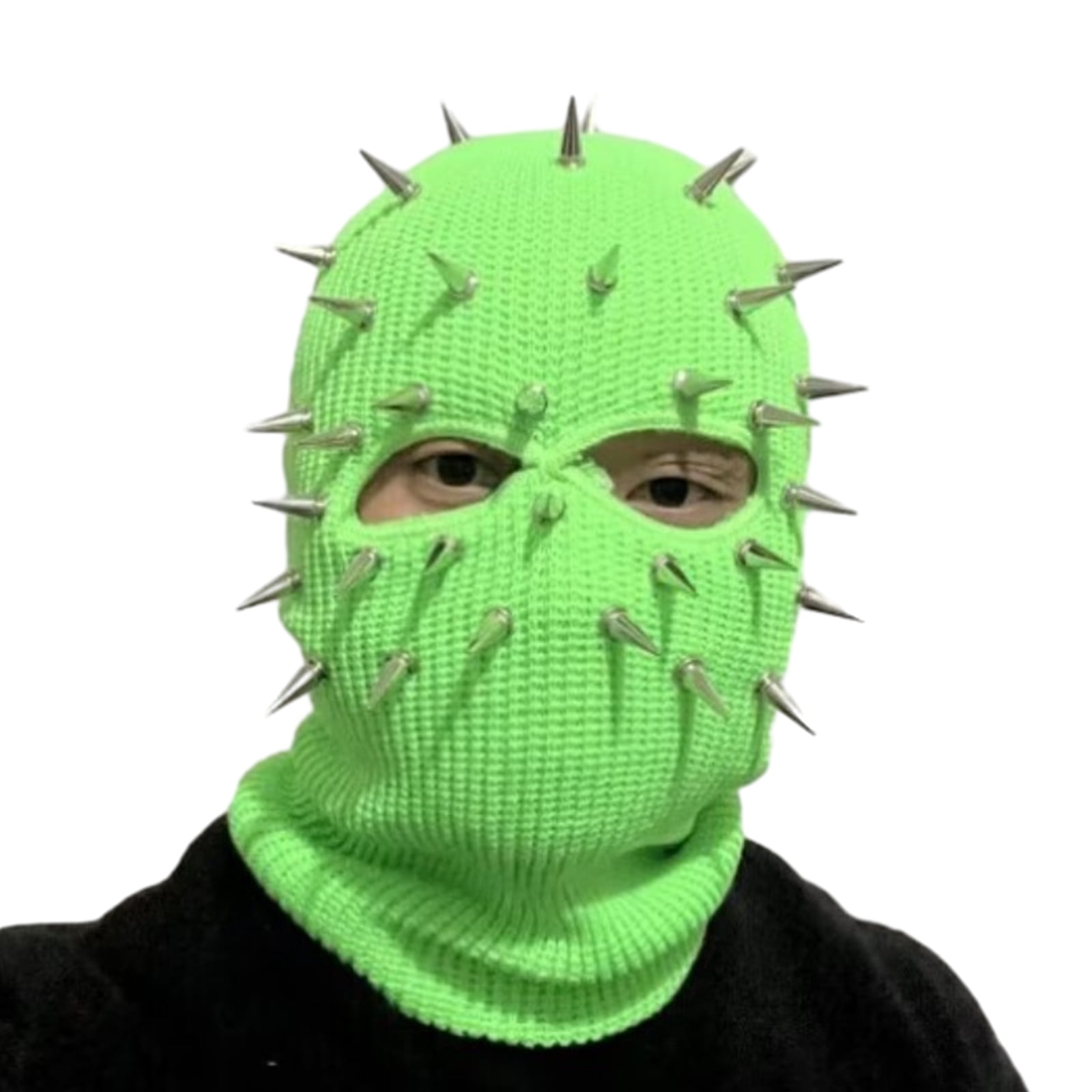 Knitted Full Face Cover Ski Mask for Men, Halloween Thermal Winter Knit ...
