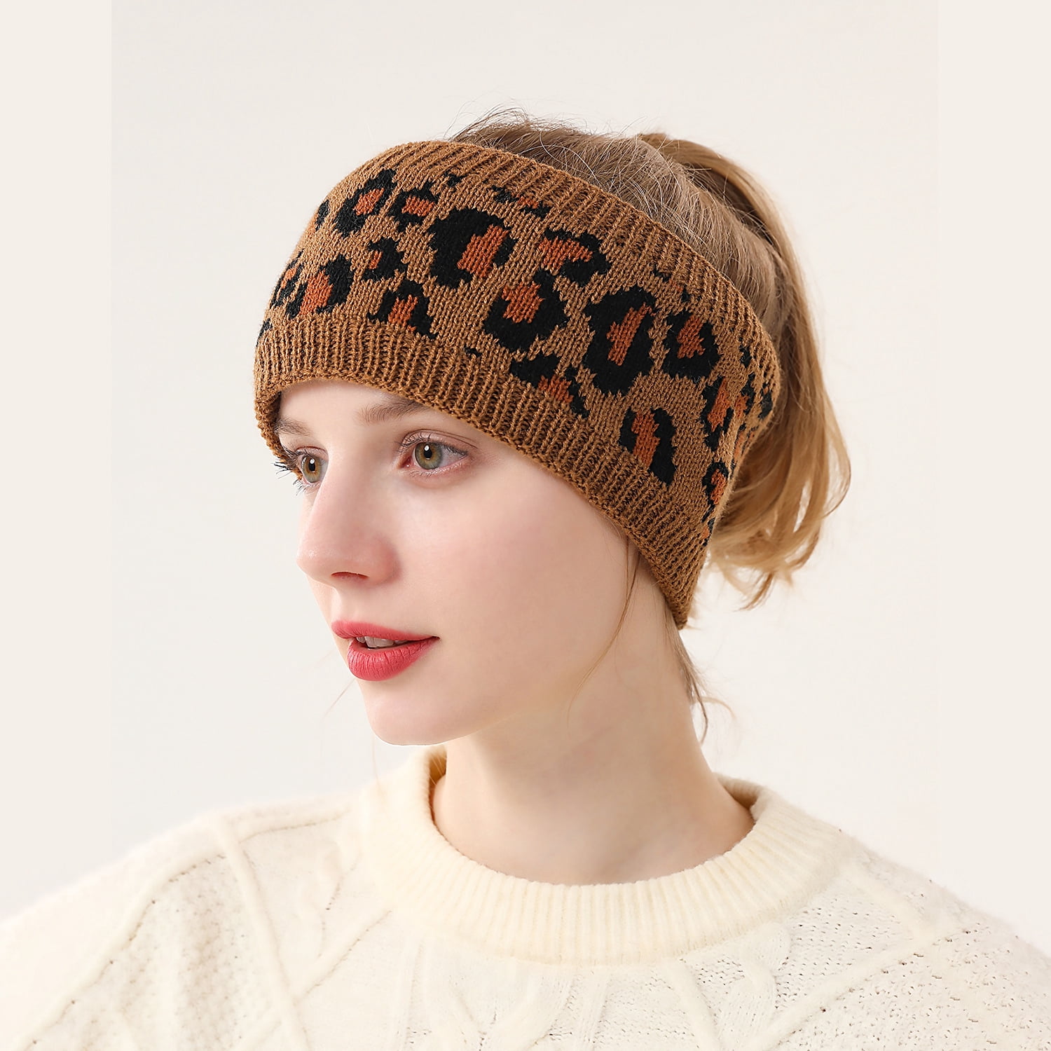 Knitted Hairband Hair Tie Warm Sports Headscarf for Women Autumn Winter ...