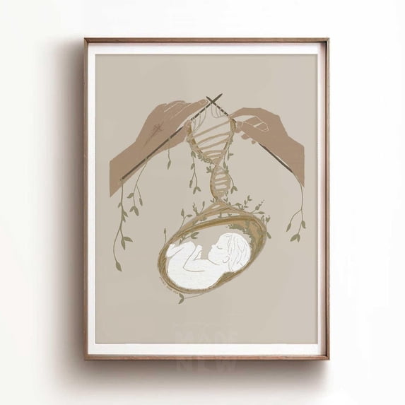Knitted Me In My Mother'S Womb Poster Psalm 139 Pregnancy Print Baby ...