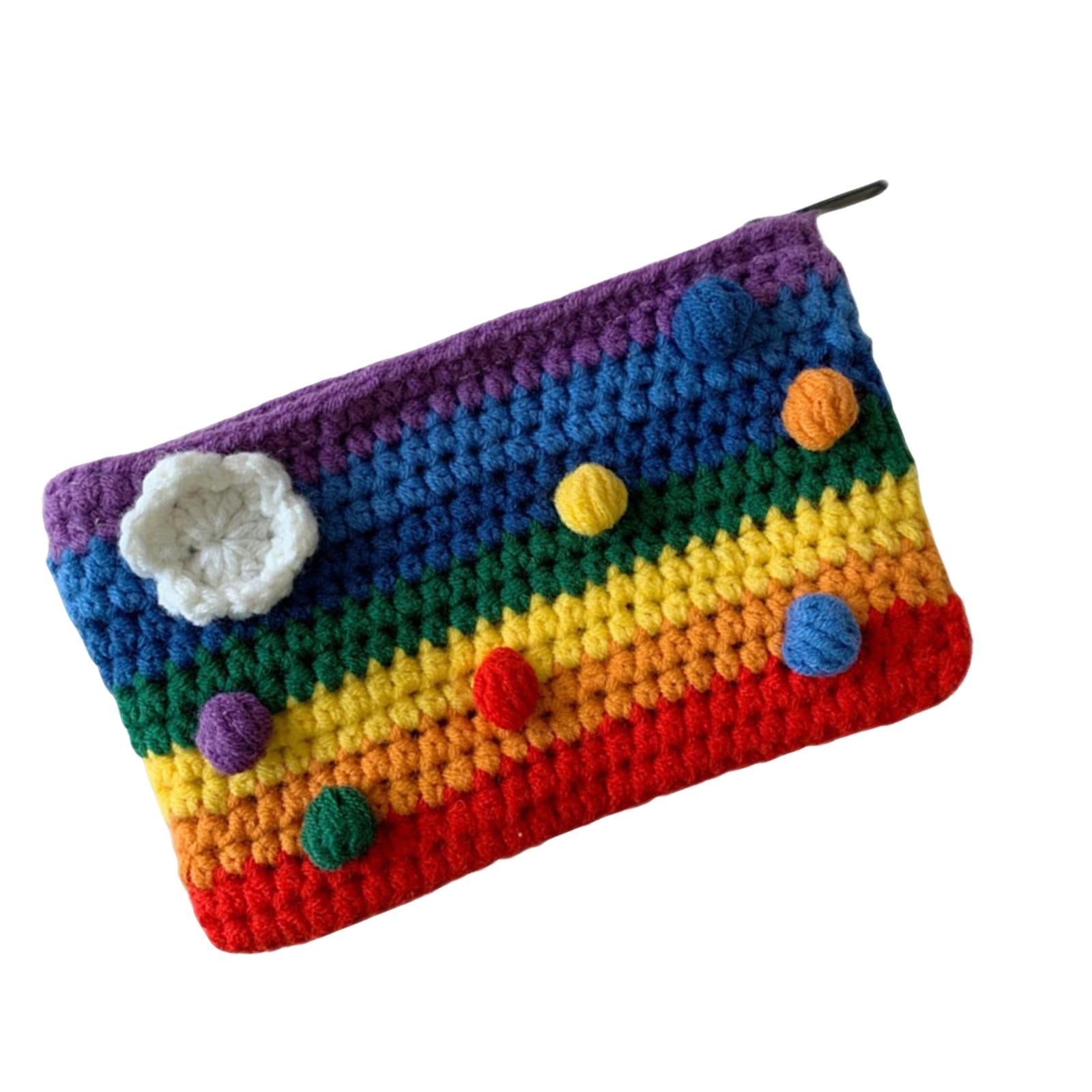 Knitted Purse Change Purse cil Small Pouch Card Holder Clutch Cute ...