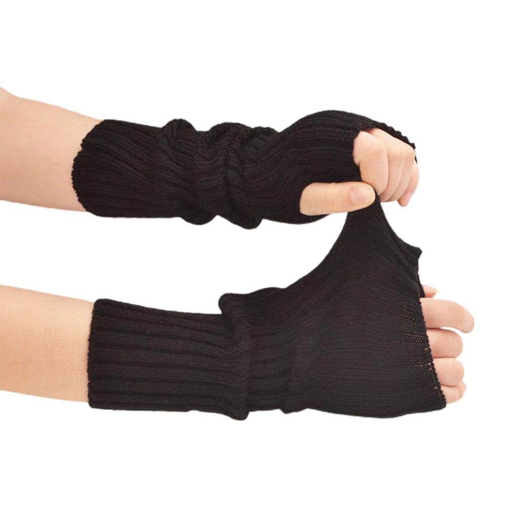 Knitted Sleeve with Y2K & Hip Hop Design- Half Palm & Cuff Hole For ...