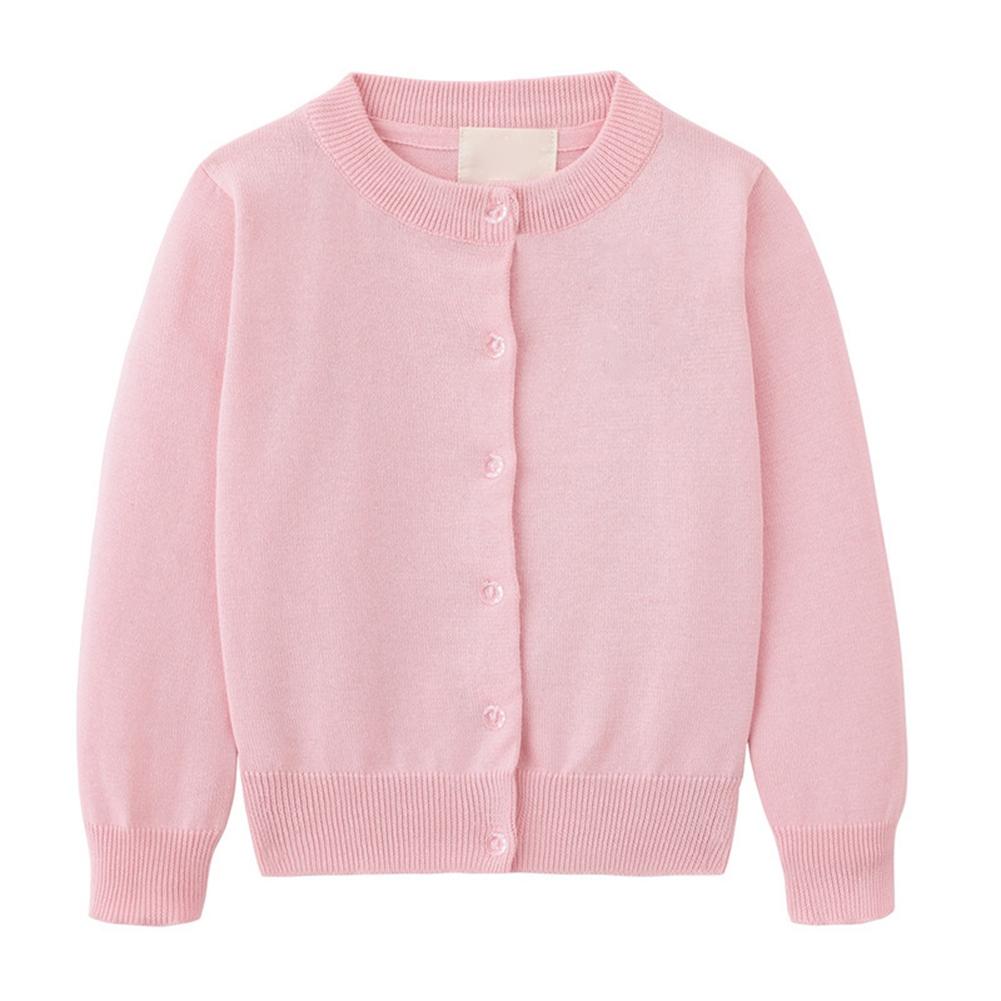 Knitted Sweater Cardigan For Girls School Uniform Matching Button Coat ...