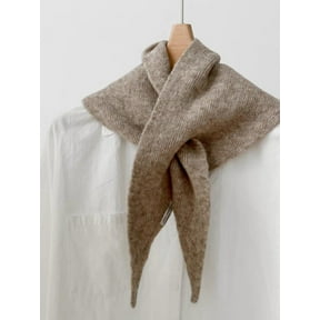 Wool Knitted Triangular Scarf Warm Warm Shawl New Triangle Knit Scarves ...