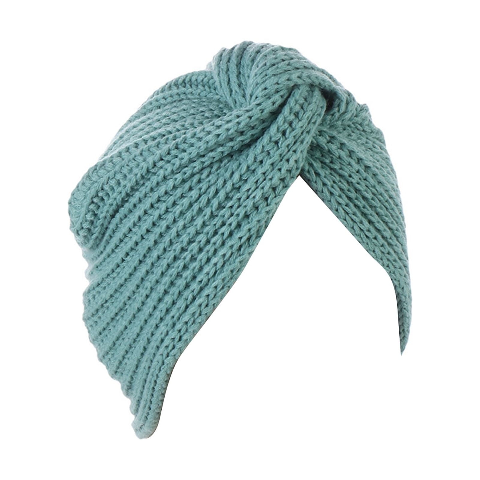 Knitted Turban Caps Women Muslim Hijab Scarf India Hats Arab Wraps ...