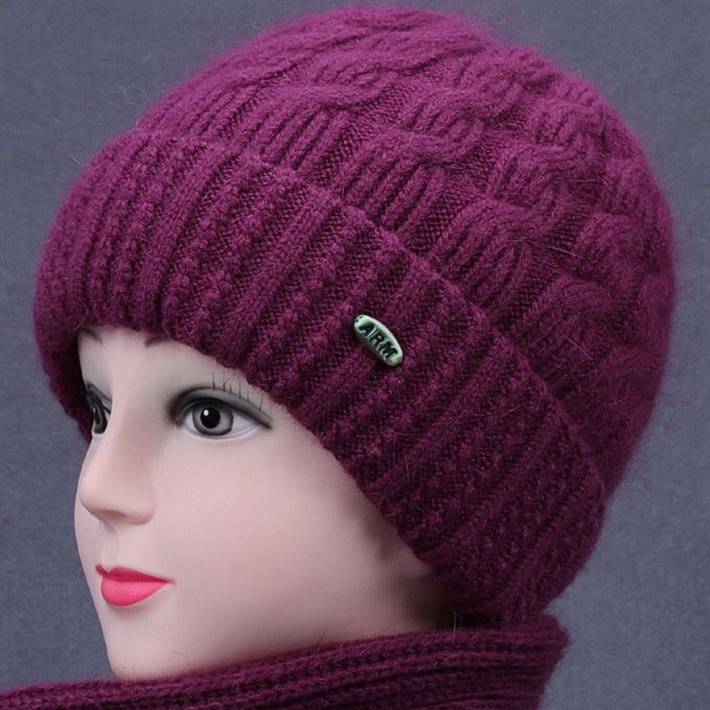 Knitted Woolen Hats for Middle-aged and Elderly People Winter Warm for ...