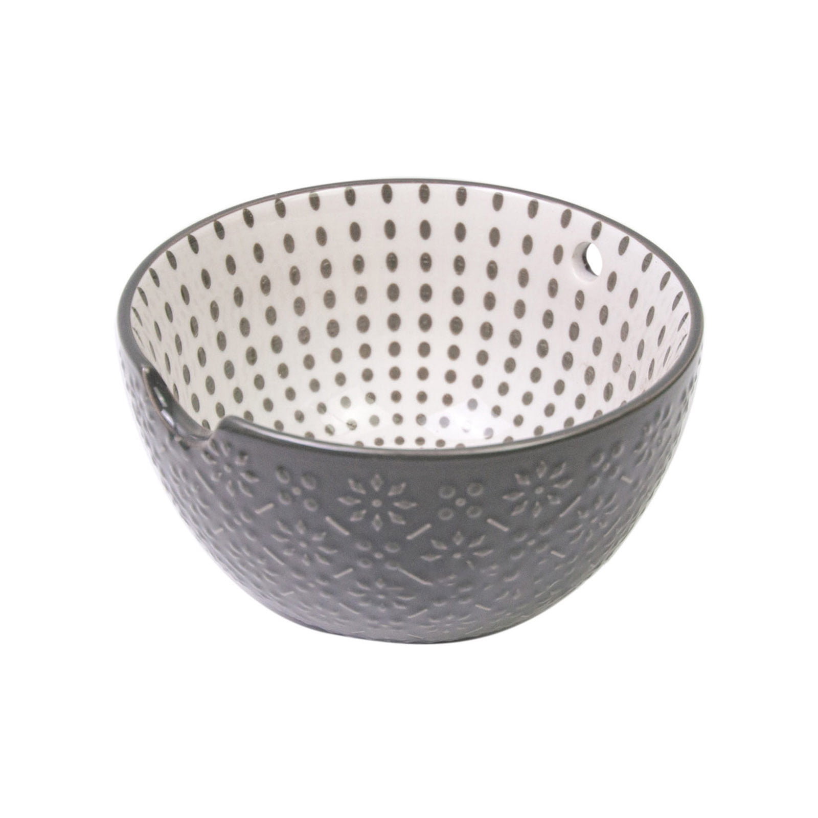 Knitting Bowl with Holes for Crochet and Knitting, Wools Yarn Storage ...